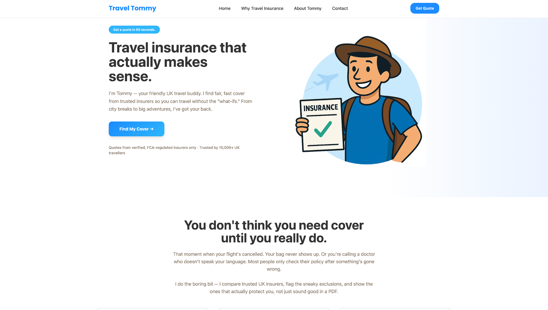 Built by Jack — Travel insurance lead generation (exclusive, SMS-verified)